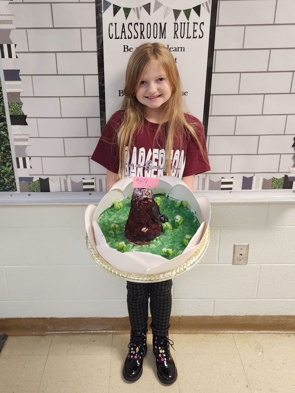 Mrs. Amanda's 4th Grade Volcano Projects | Bargerton Elementary