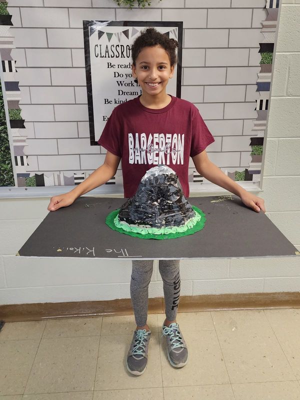 Mrs. Amanda's 4th Grade Volcano Projects | Bargerton Elementary
