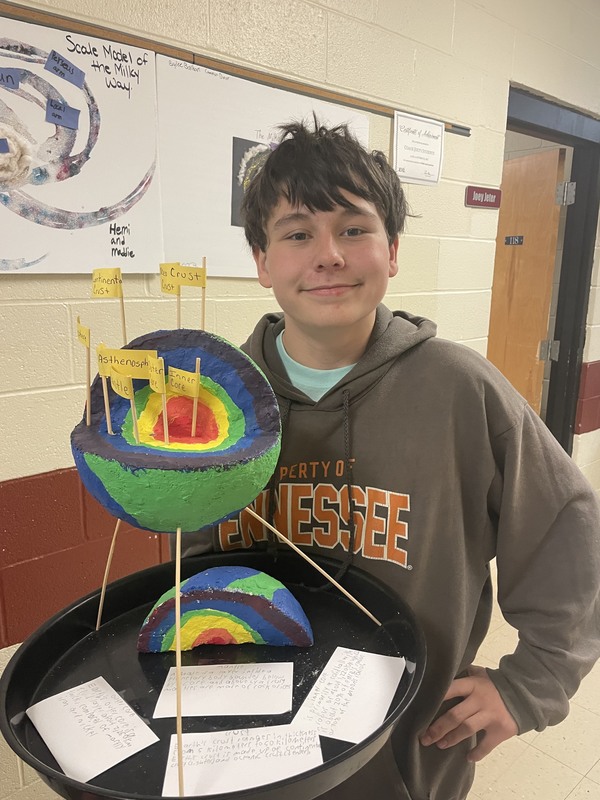 Mrs. Loren's 8th Grade 3D Earth Model Projects | Bargerton Elementary